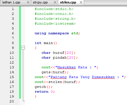 Informatika: Fungsi Manipulasi String C++