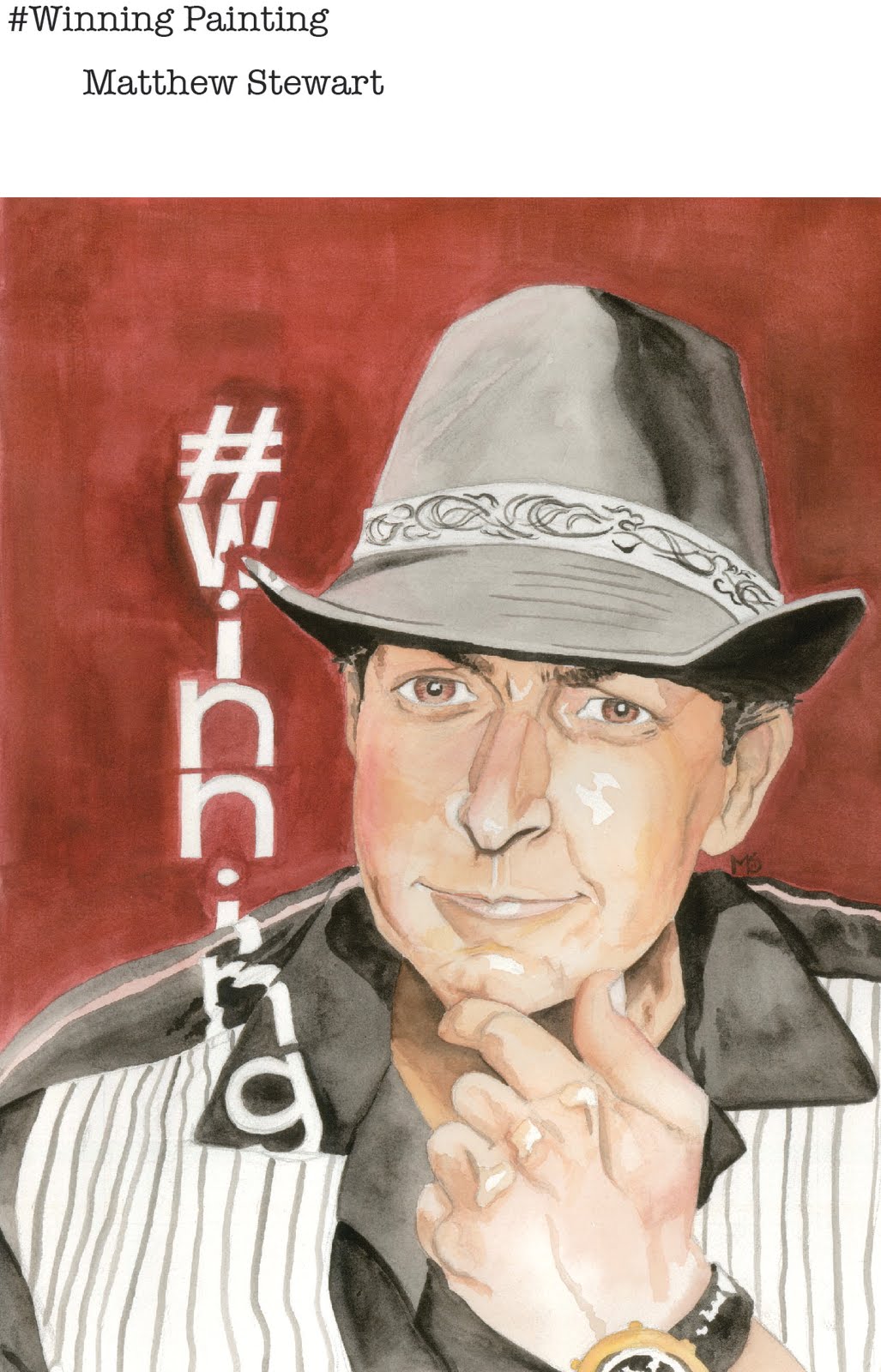 Matthew S. Stewart Illustration & Design: #Winning Charlie Sheen Portrait