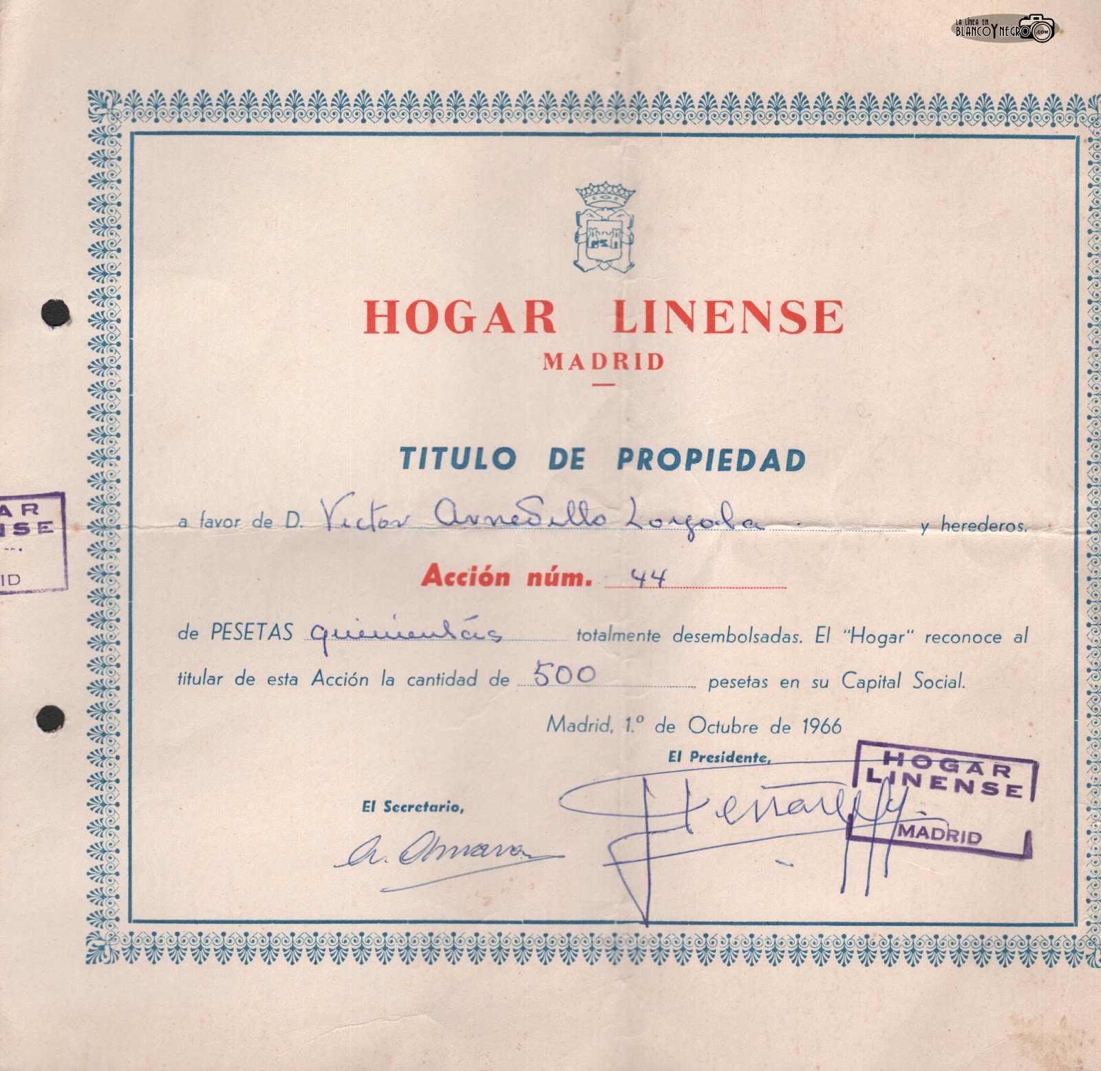 Documentos de La Línea de la Concepción: Titulo de Propiedad del Hogar ...