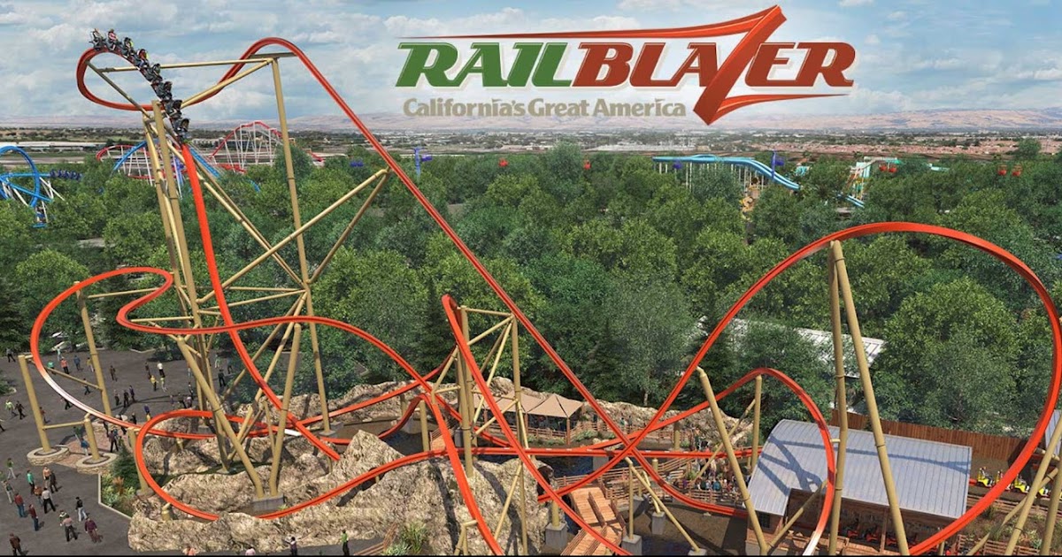 The San Jose Blog: RailBlazer is the new coaster at Great America for 2018