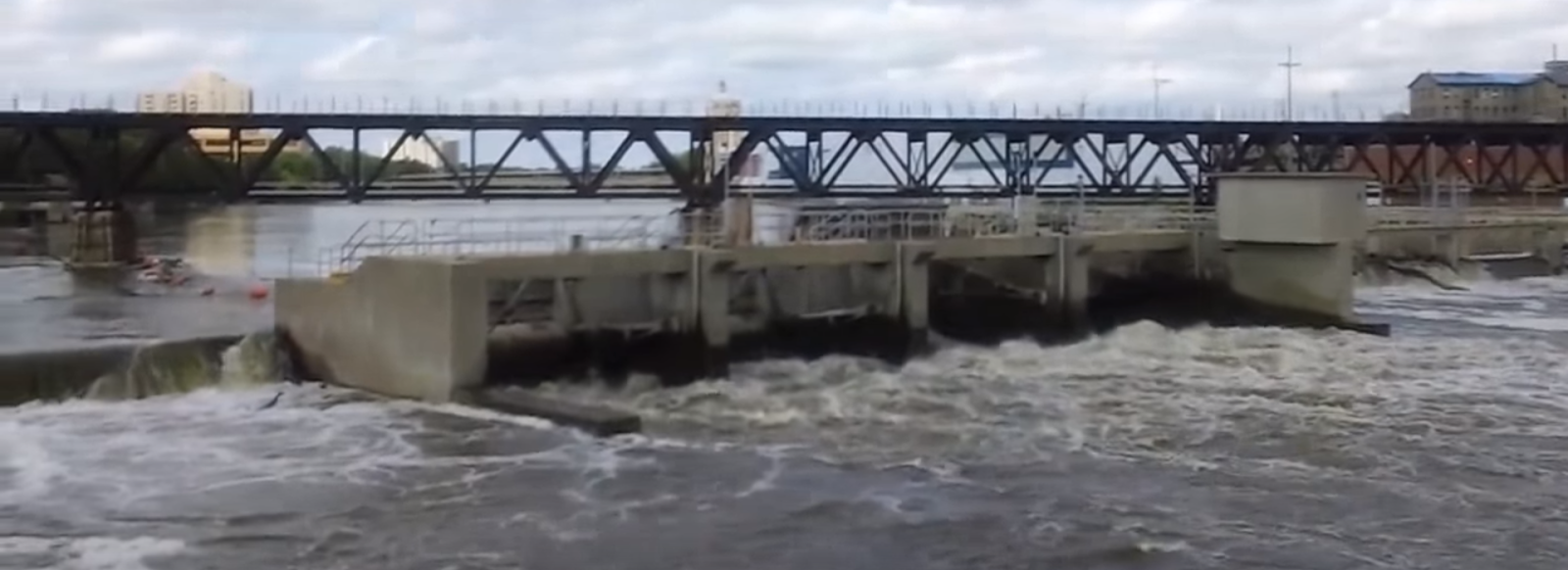 Industrial History: Fordham Dam and UP/C&NW Bridge in Rockford, IL