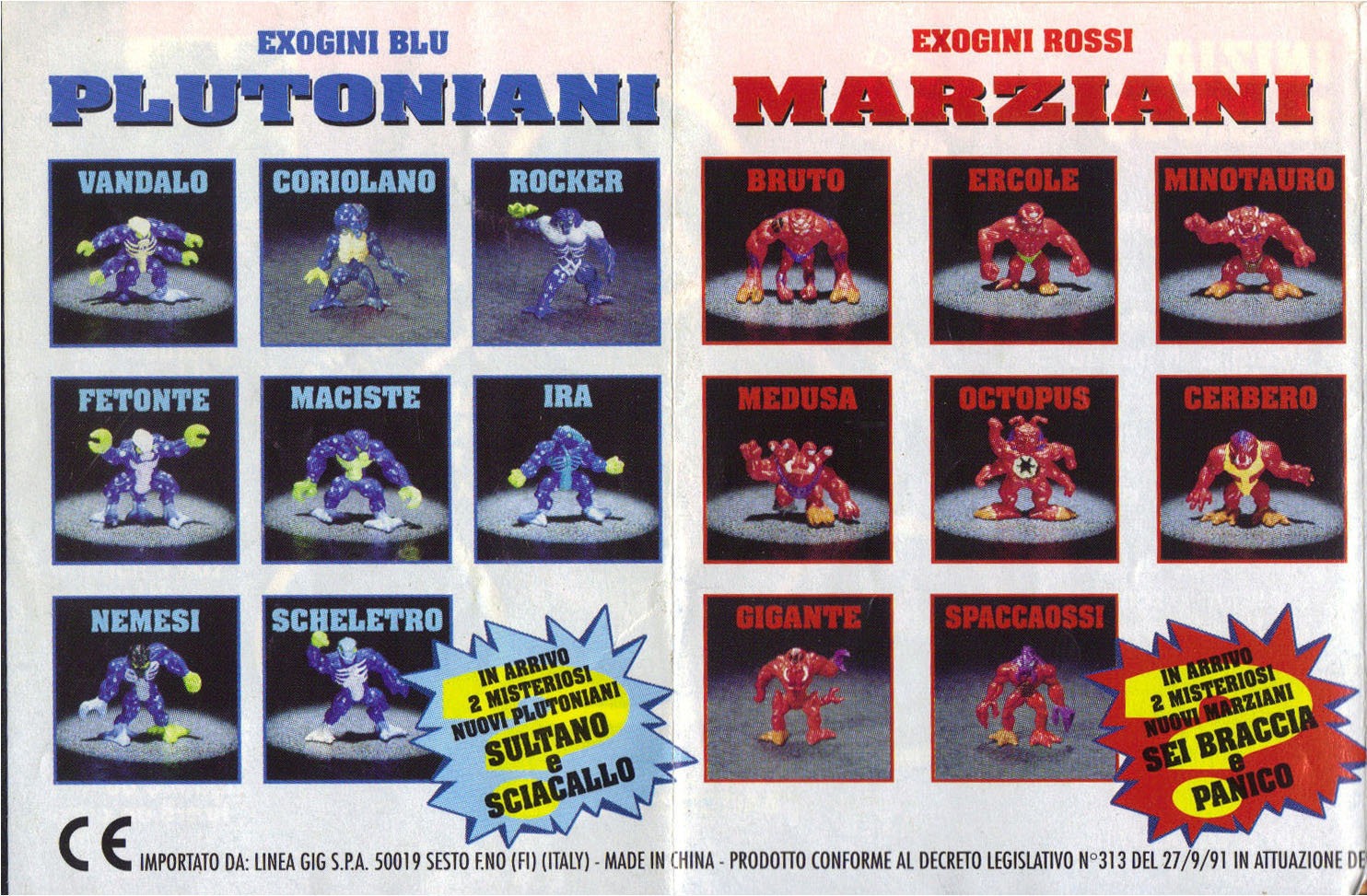 Batman, Gargoyles, Beast Wars Transformers ed Exogini da un catalogo di ...