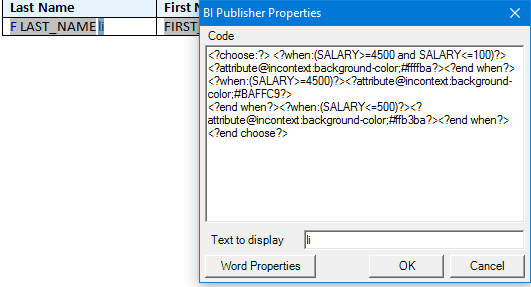 Quadrobay Technologies LLP: RTF Colour Template in BI Publisher