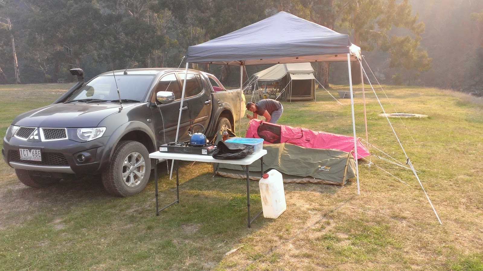 linda & Peter on Tour: Talbotville camp area, Talbotville