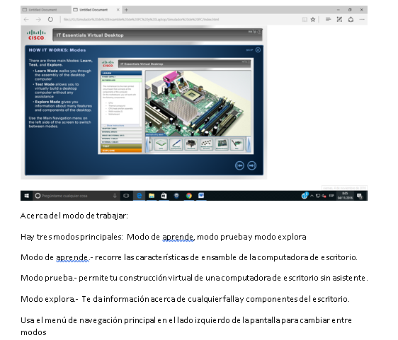 Realiza mantenimiento preventivo 3B E.A.R.S: Simulador en 3a DIM. para ...