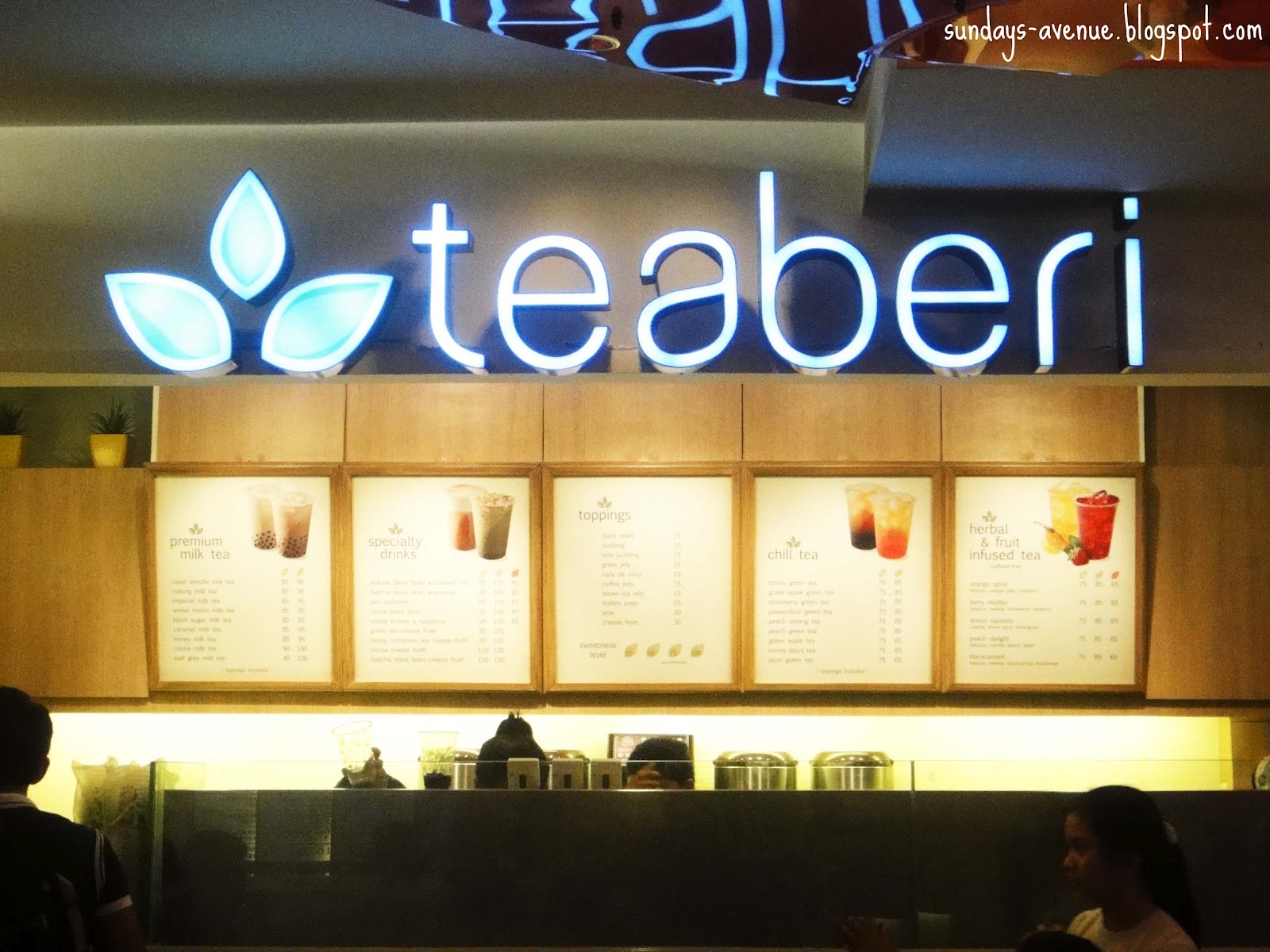 Sunday's Avenue: Teaberi Now Opens in TriNoma
