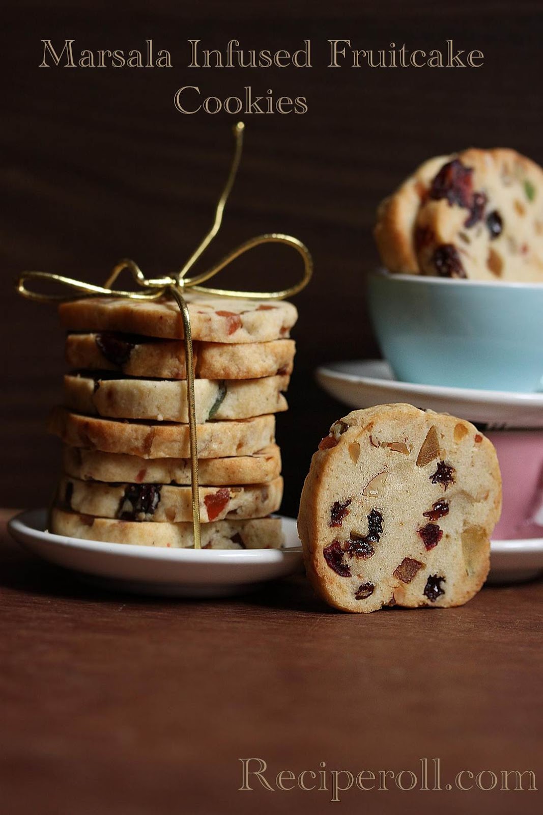 Marsala Fruitcake Cookies | Tutti Frutti Cookies