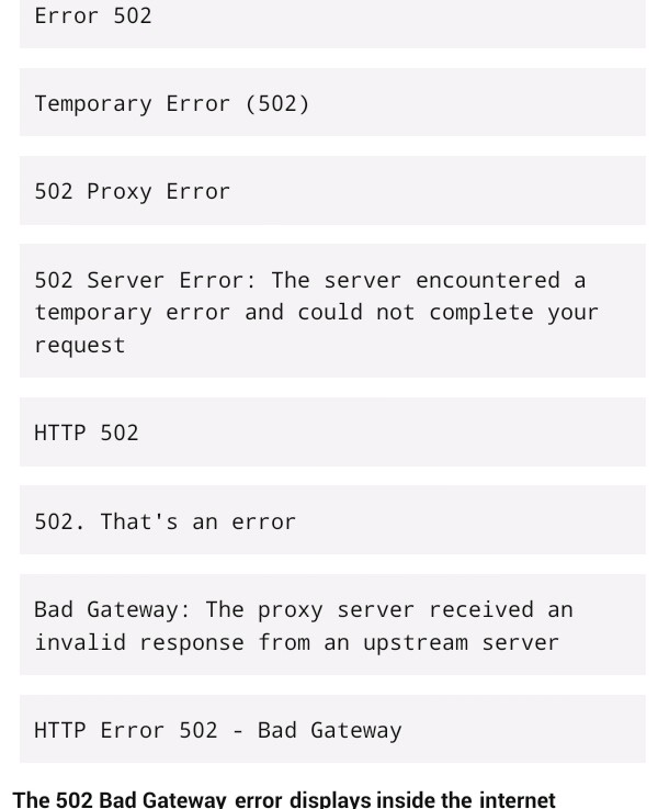 Npower 502 Bad Gateway Error: How to fix and apply successfully