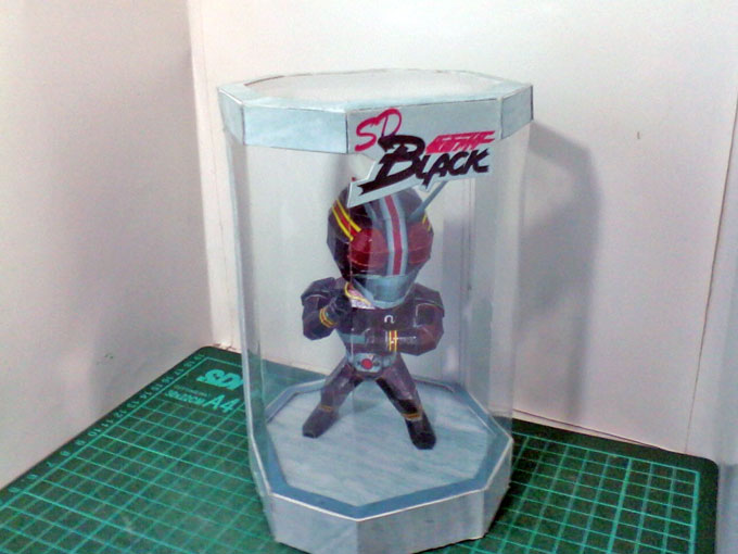 SD Kamen Rider Octagon Container Papercraft | Papercraft Paradise ...