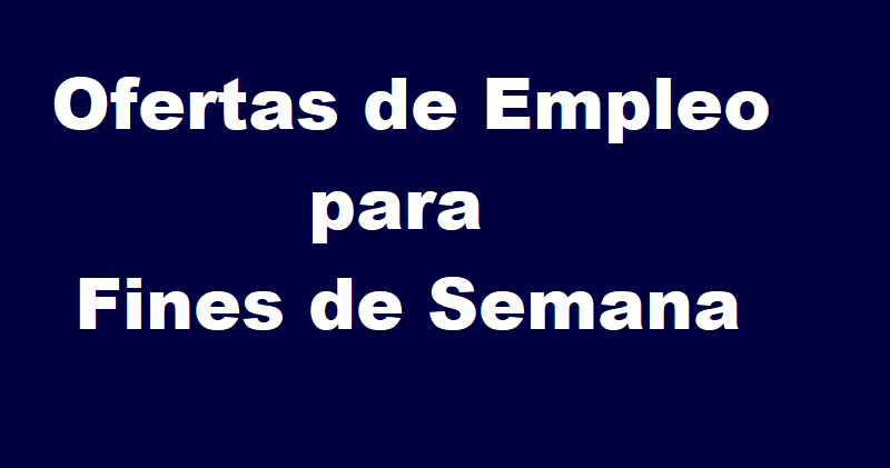 Ofertas de Empleo · ZonaJob 𝄀 Encuentra hoy tu trabajo ideal: Ofertas de Empleo para Fines de Semana