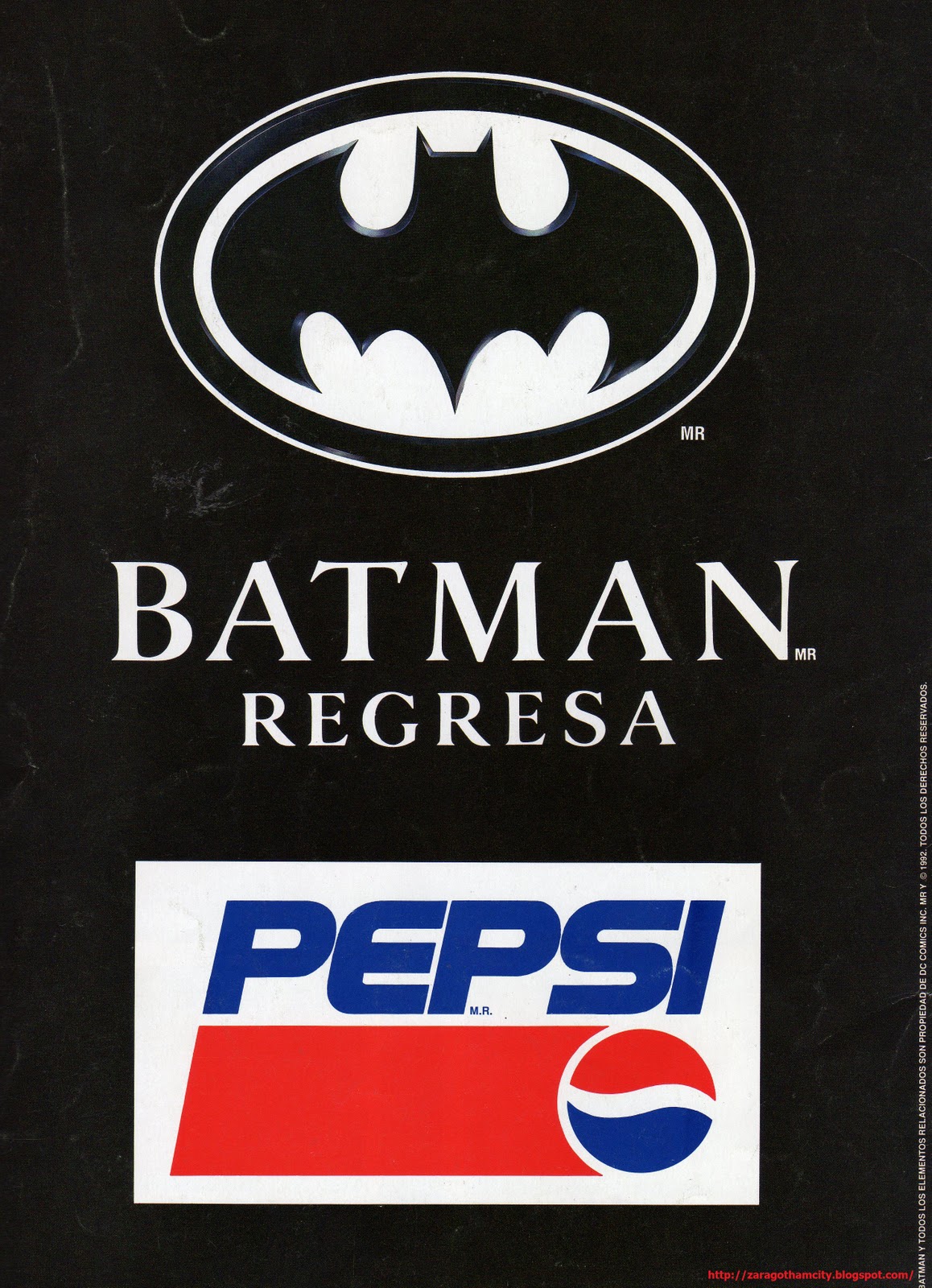 ZARAGOTHAM CITY: PEPSI Y BATMAN REGRESA.
