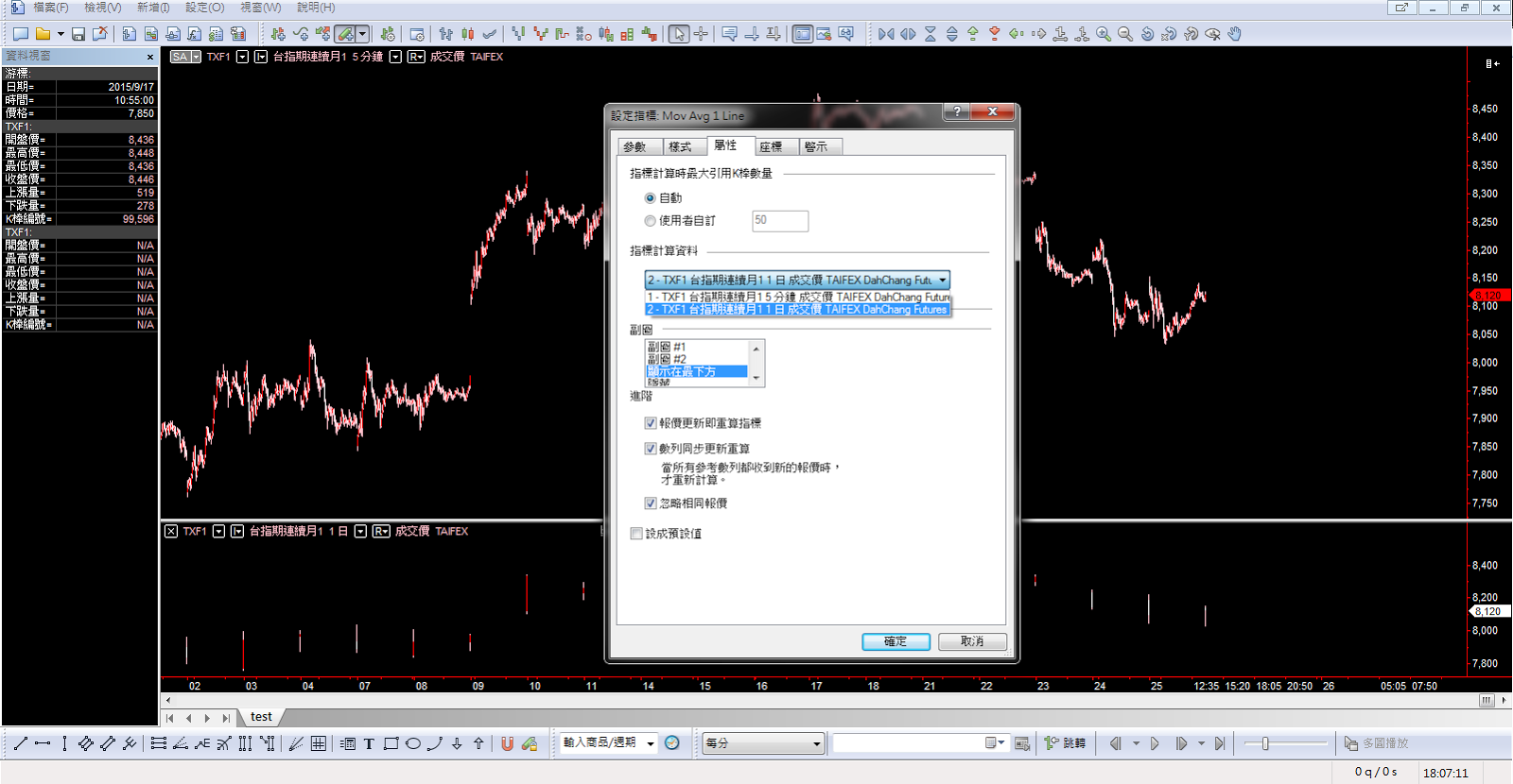 Multicharts疊圖設定 | 財金學院