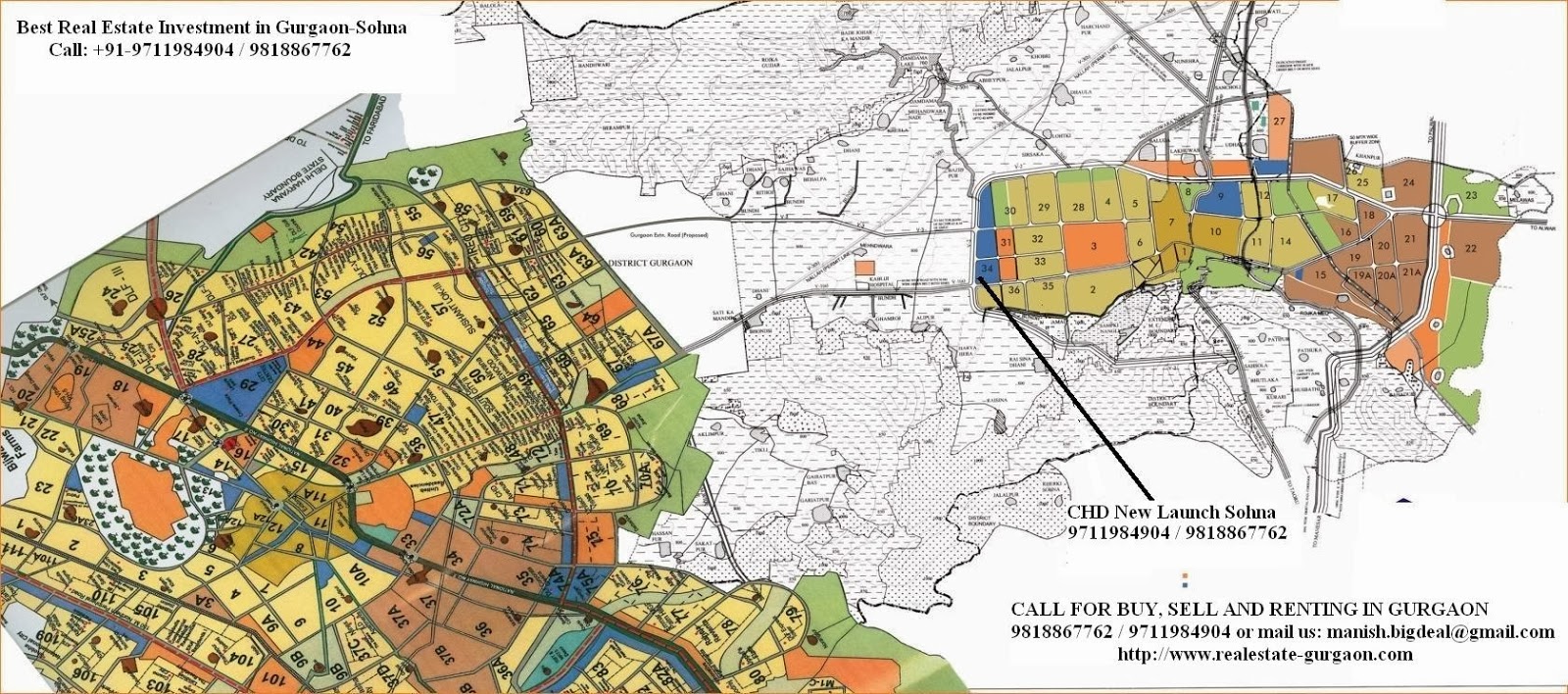 Gurgaon Sohna City Map And Master Plan 2031 - vrogue.co