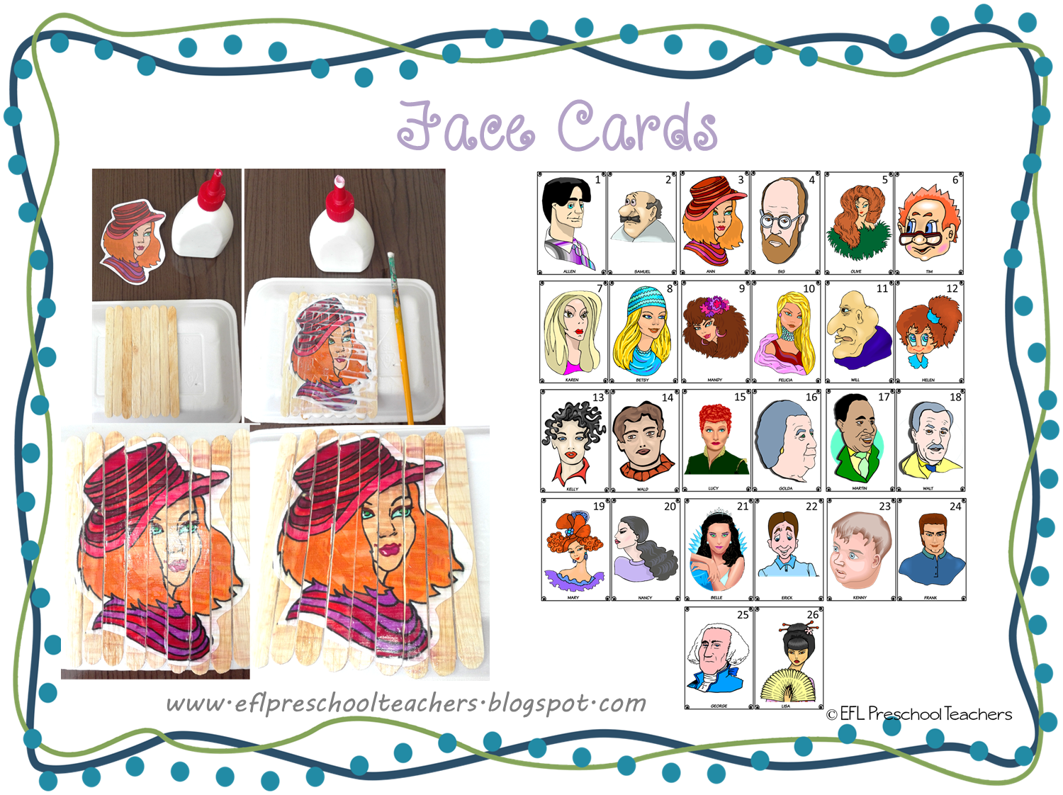 ESL/EFL Preschool Teachers: Face Teaching Materials for the Preschool ELL