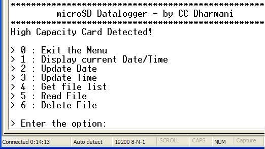 microSD ATmega32 Data-Logger | Microcontroller Projects
