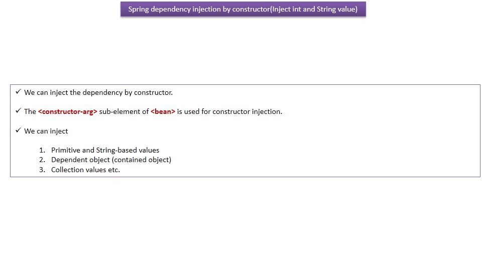 Java Ee How To Inject Primitive Value And String Using Spring