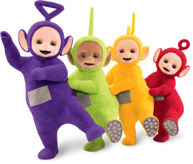 NailsLikeLace: The Digit-al Dozen does T.V. Shows: Teletubbies