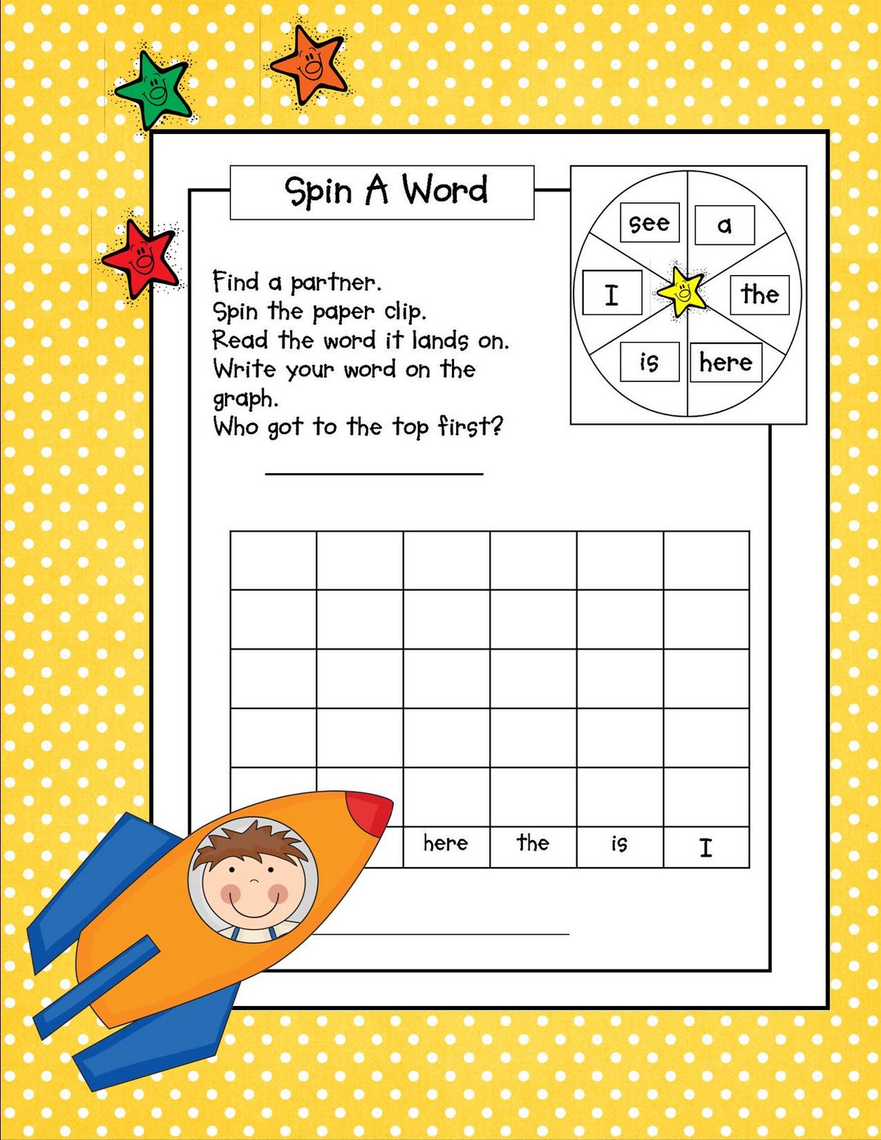 Kindergarten Crayons: Words Are Spinning In My Head