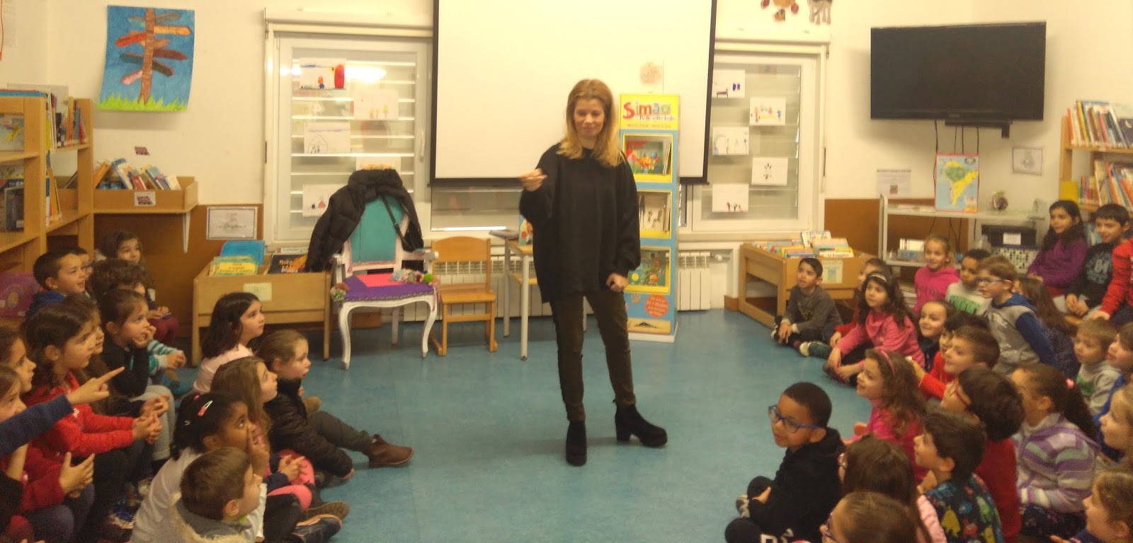 EB ZECA AFONSO, Pinhal Novo: Vinda da escritora Maria Inês Almeida