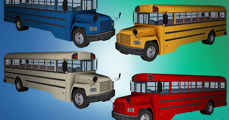 Corporation "SimsStroy": The Sims 4. Car Bus. Conversion Bus School The ...