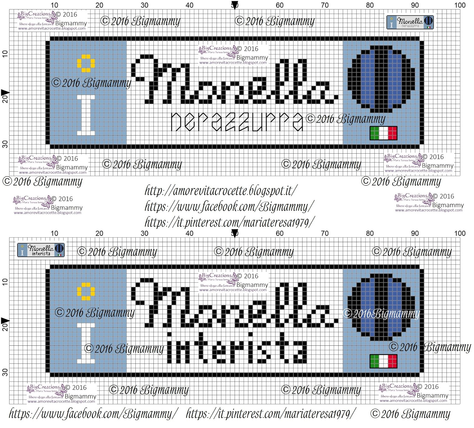 amorevitacrocette: Targa Monella Nerazzurra - Monella Interista