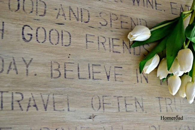 A Lettered Table Top With Important Tips