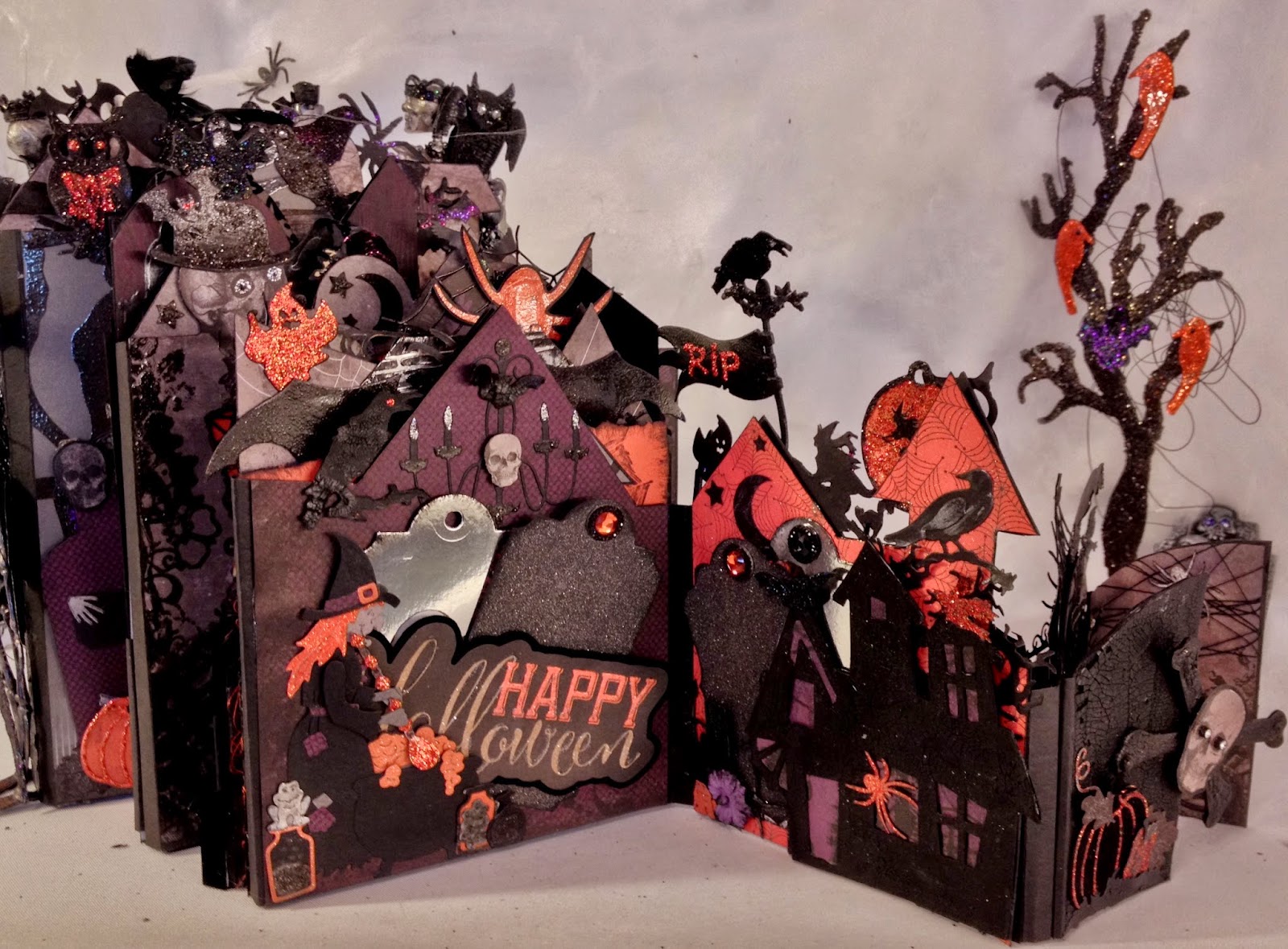 Recollections spooky castle Halloween mini album | annes papercreations ...