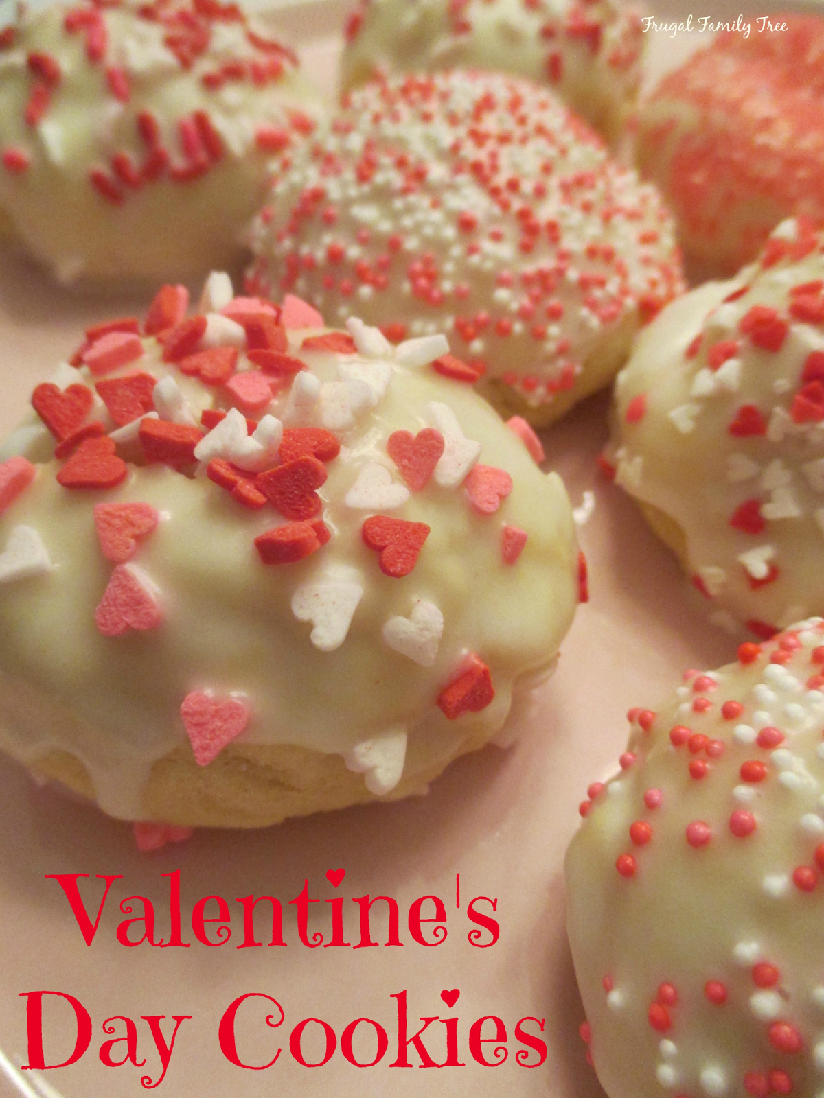 Easy Valentine's Day Cookies | Frugal Family Tree