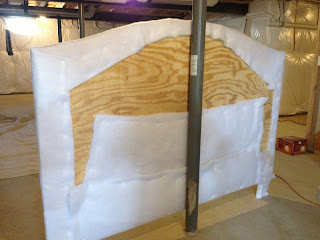 Two It Yourself: DIY Drop Cloth Headboard with Front Nail Head Trim ...