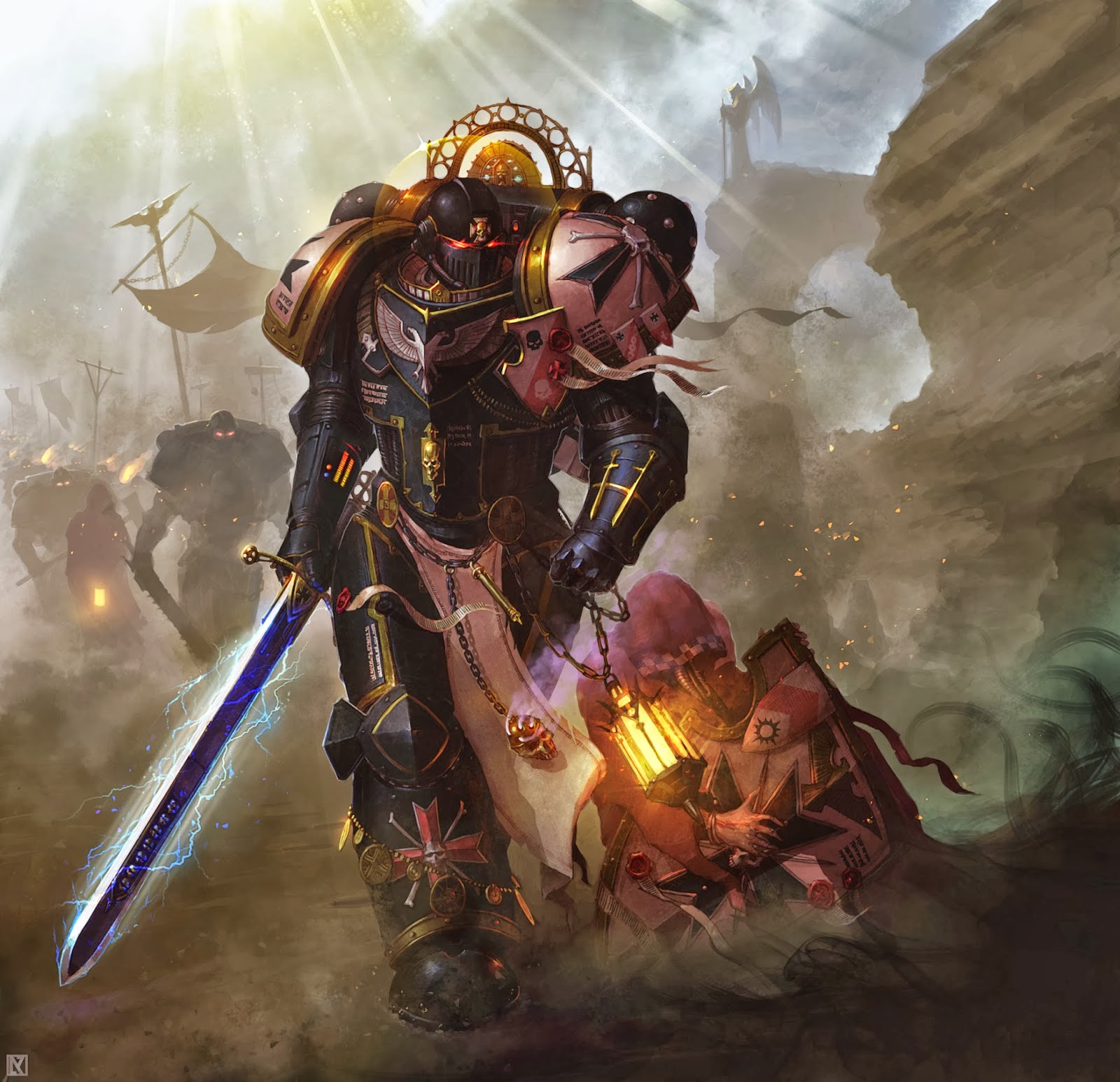 Avenging Angel: Blood Angels + White Scars VS. Black Templars 1500 ...