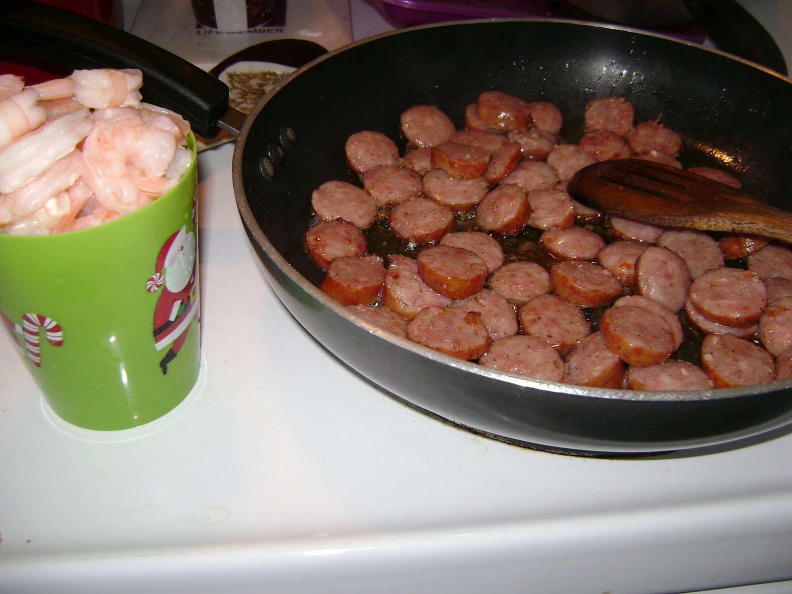 heART: Today's Lunch - Shrimp & Sausage Skillet