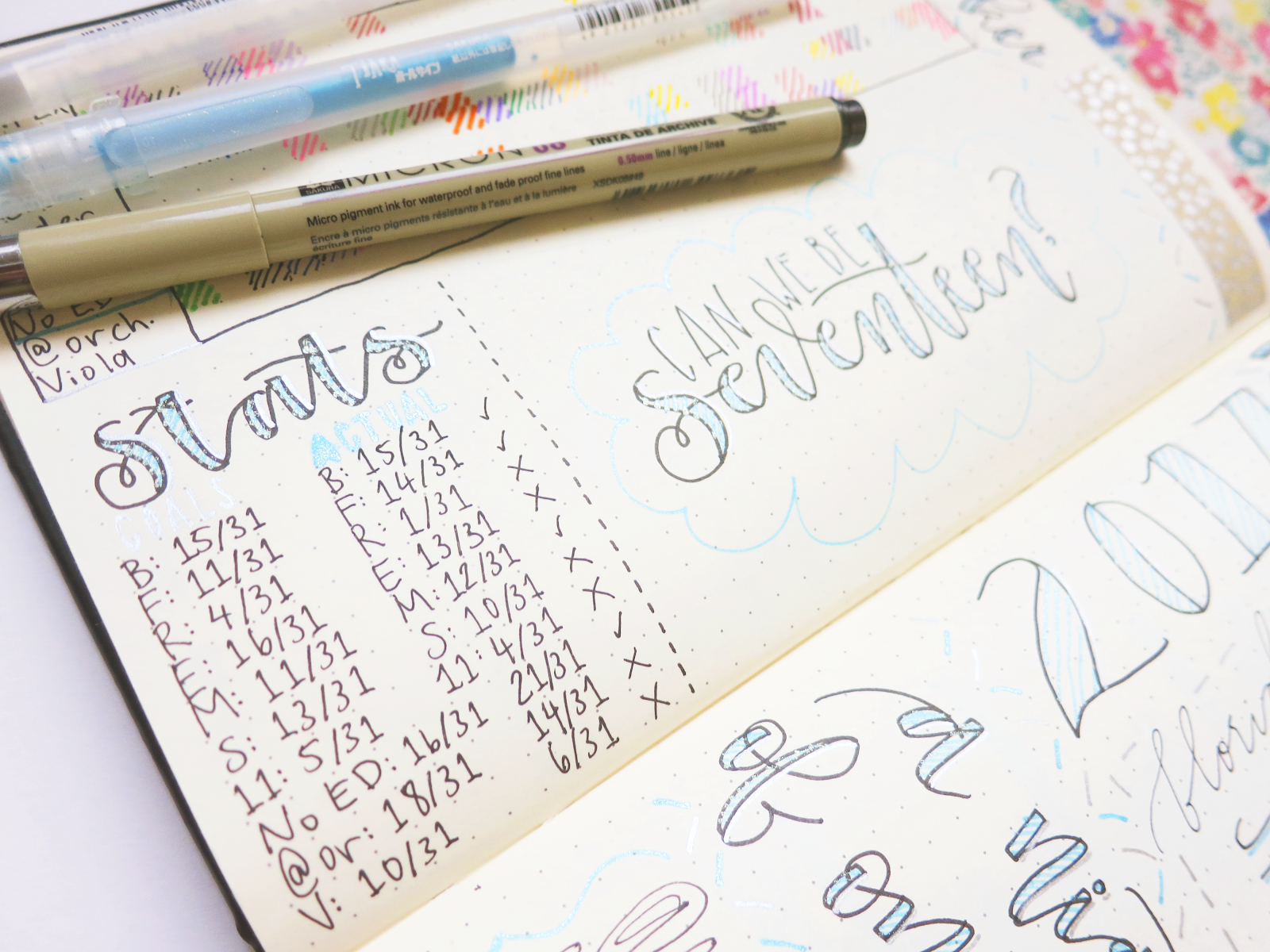 Our Journey in Journals: Tips for Bullet Journal Trackers