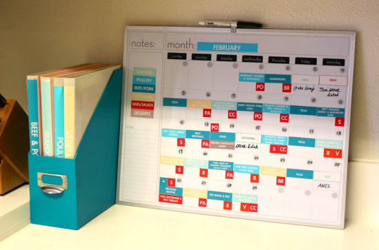 IHeart Organizing: Reader Space: Magnetic Meal Planning!