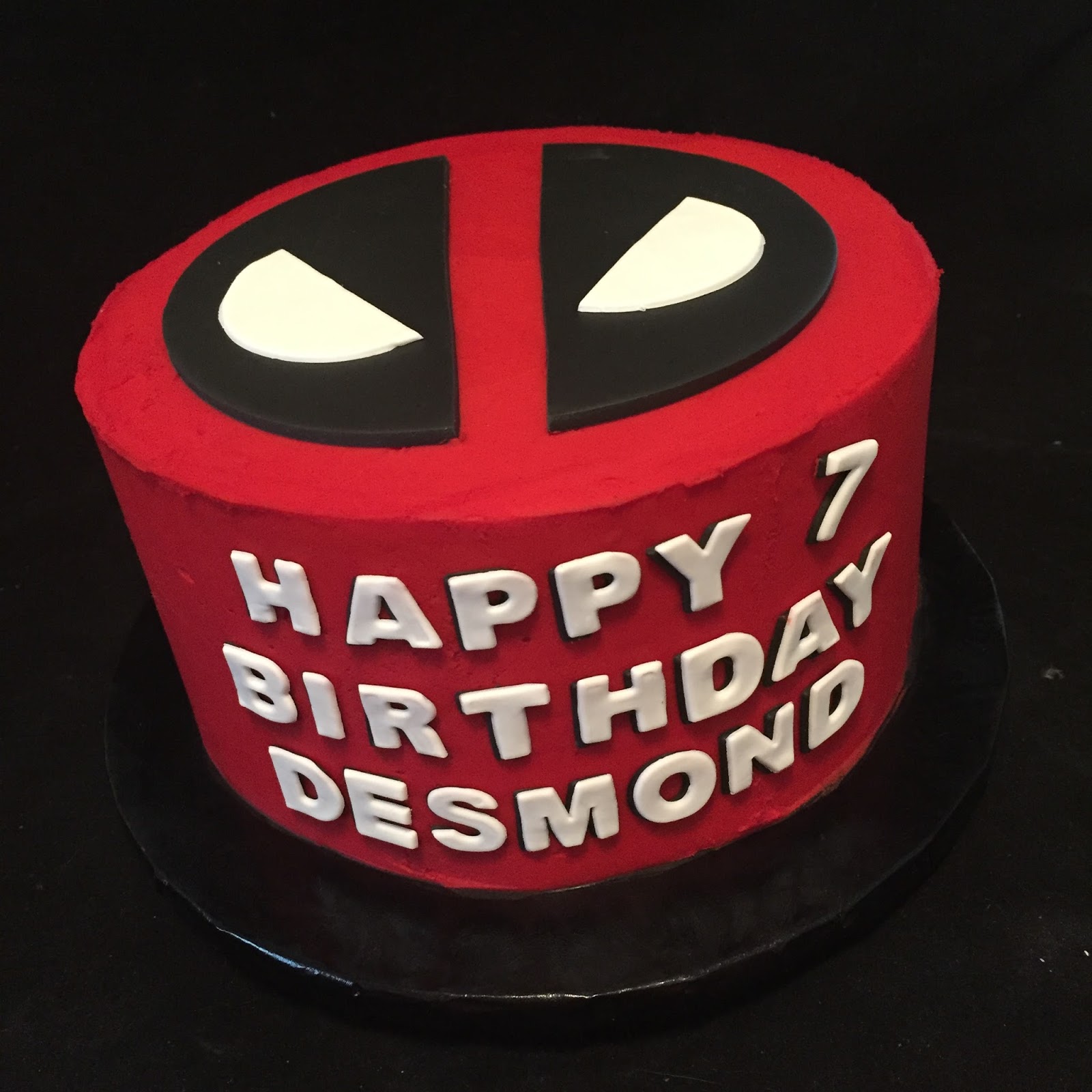 Deadpool Birthday Cake