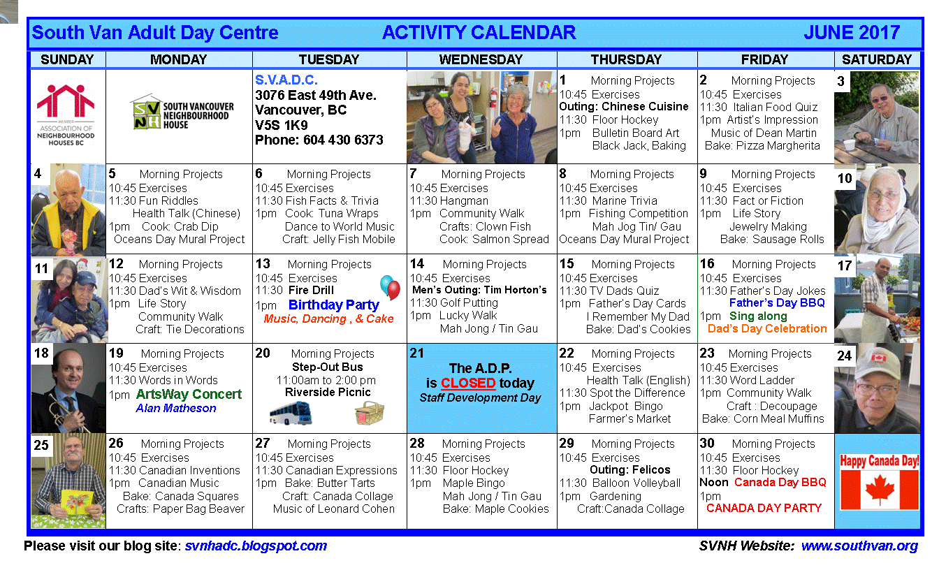 South Vancouver and Beulah Gardens Adult Day Programs: South Vancouver ...