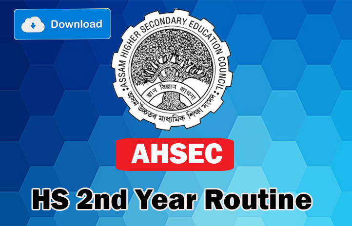 Seba HS 2nd Year Routine AHSEC 2020 pdf download | SITwithSIR