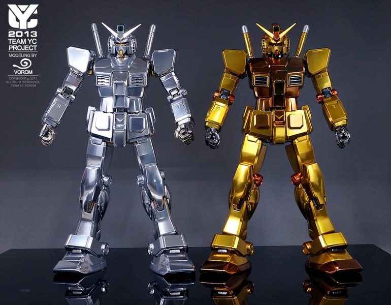 PG 1/60 RX-78-2 Gundam Gold Plated Painted Build - Gundam Kits ...
