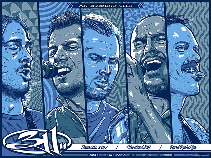 INSIDE THE ROCK POSTER FRAME BLOG: 311 Cleveland Summer Tour Kick Off ...
