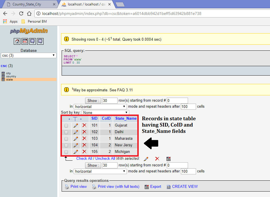 Country_State_City Dropdown Menu withing PHP