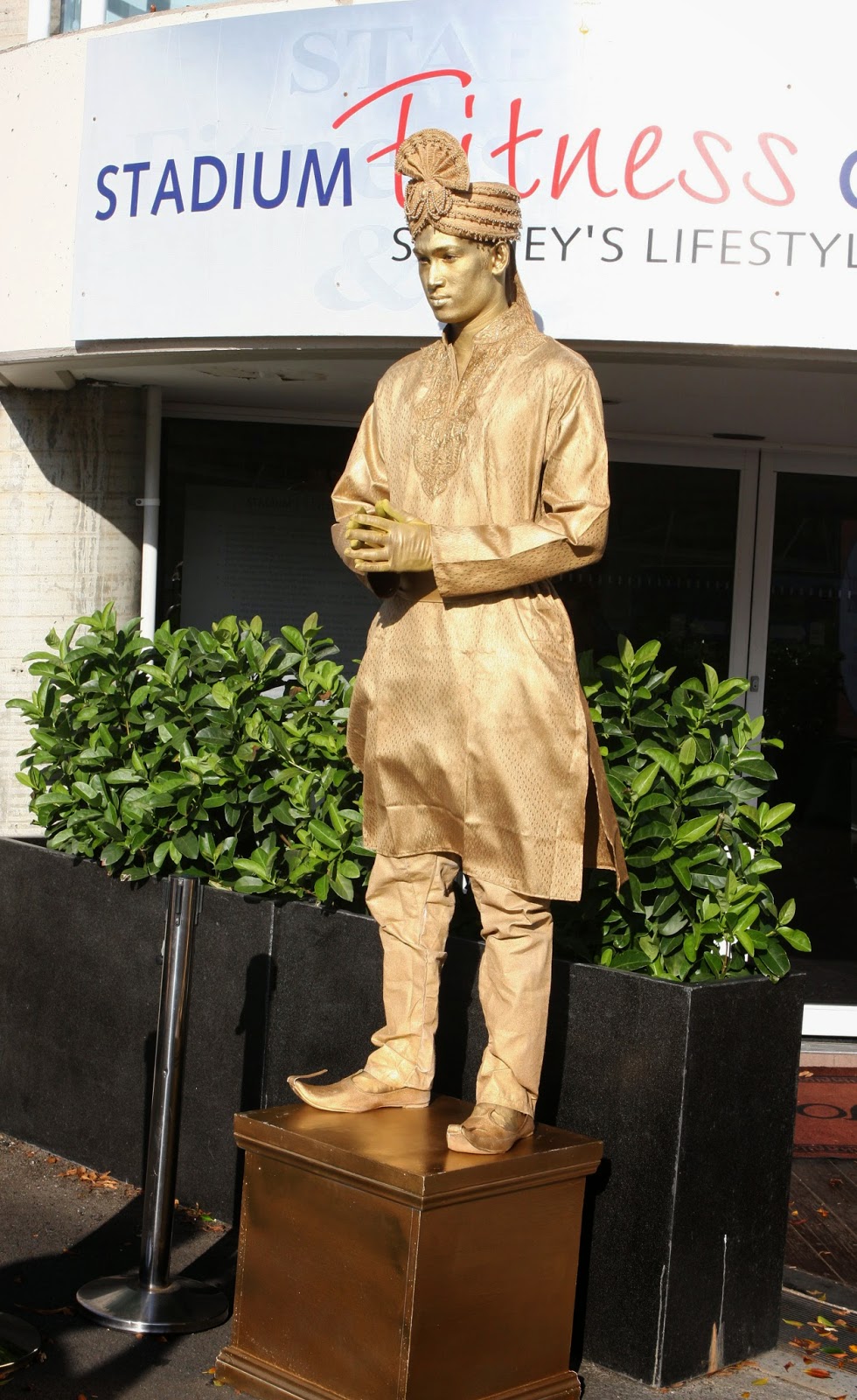 Human Statue Bodyart: Bollywood Human Statues at The Sydney Cricket Ground