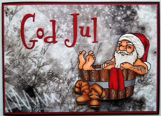 My PhunnyFace stämpel Blogg: Badande tomte