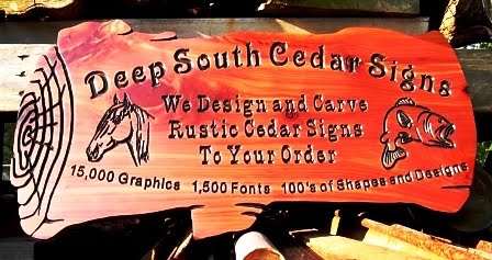 Deep South Cedar Signs