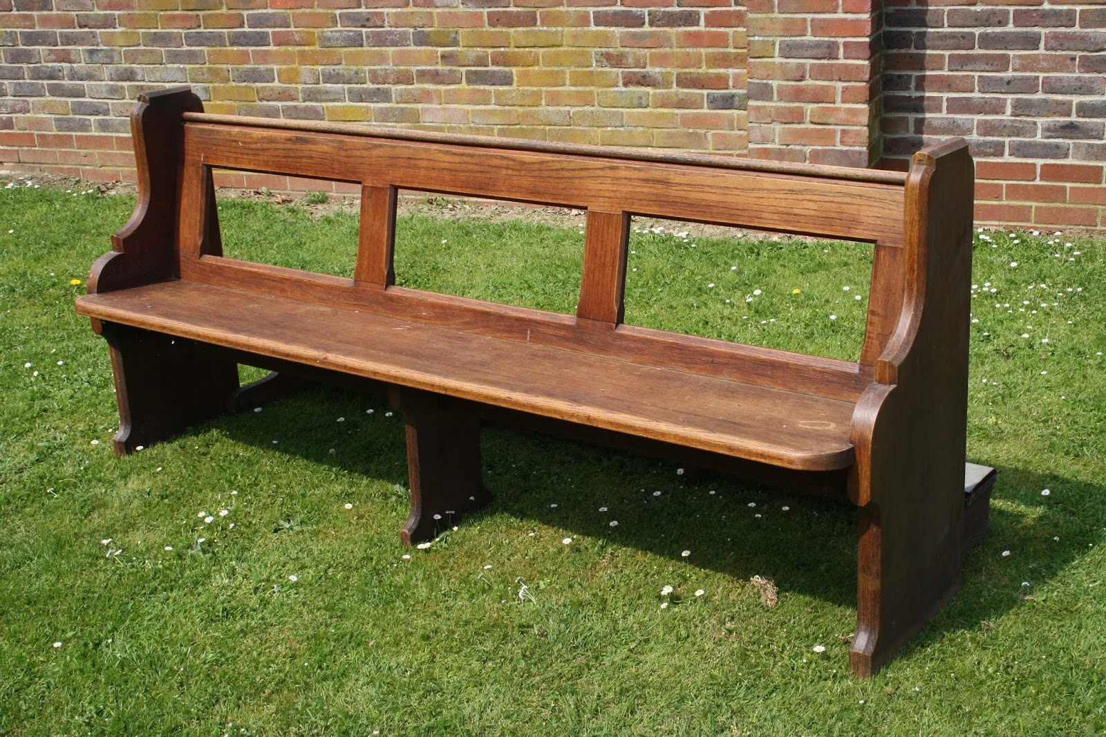 VintageDigger: Original Solid Oak Church Chapel Choir Pew Bench With ...