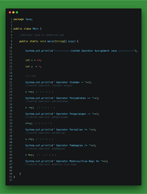 Belajar Mengenal Operator Assignment Dalam Agenda Java - Java Media Kita Belajar Mengenal Operator Assignment Dalam Agenda Java - Java Media Kita