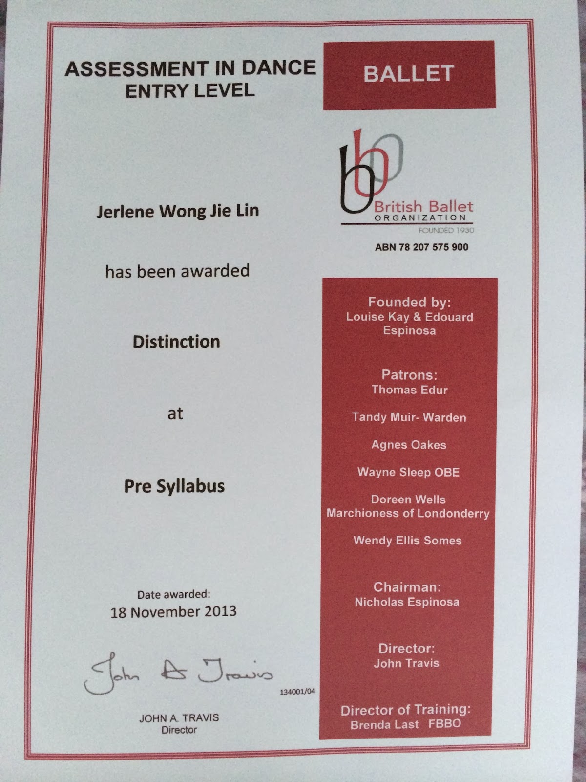 My Little Princess and Prince: 7 Dec 2013 - Jerlene's official ballet ...