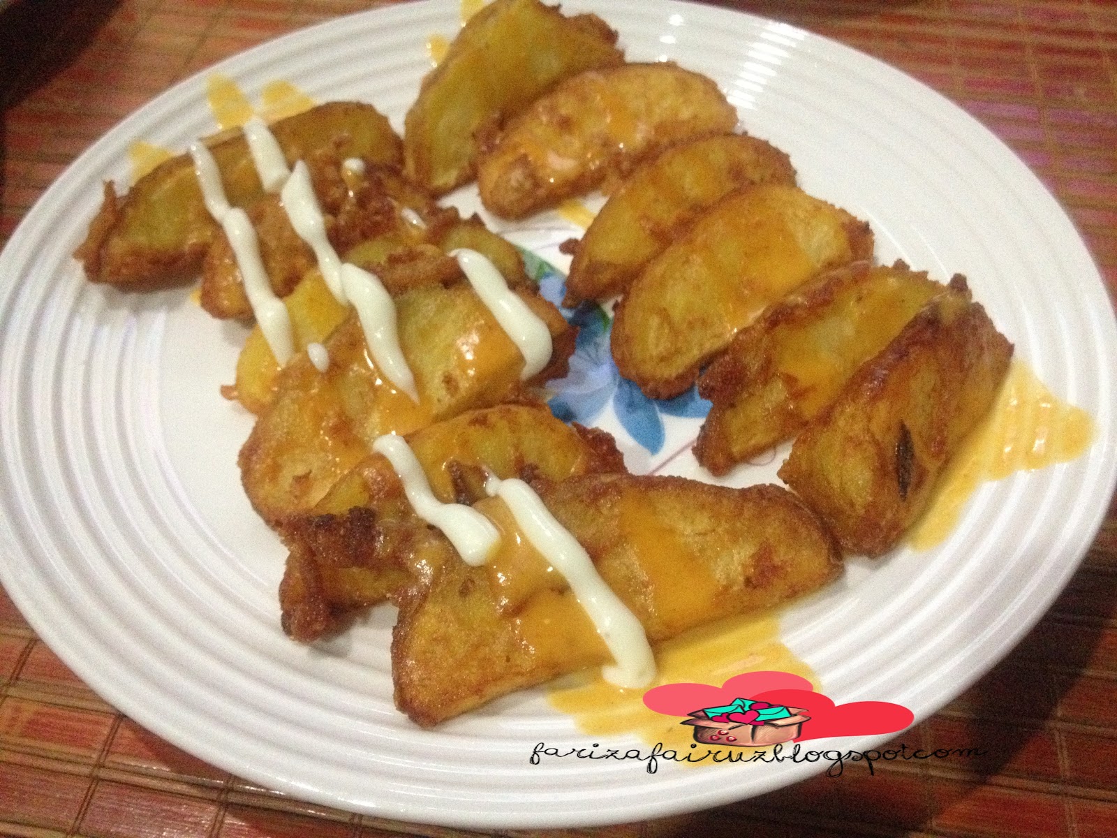 Fariza[dot]com ♥: Homemade Cheezy Wedges Sesedap KFC