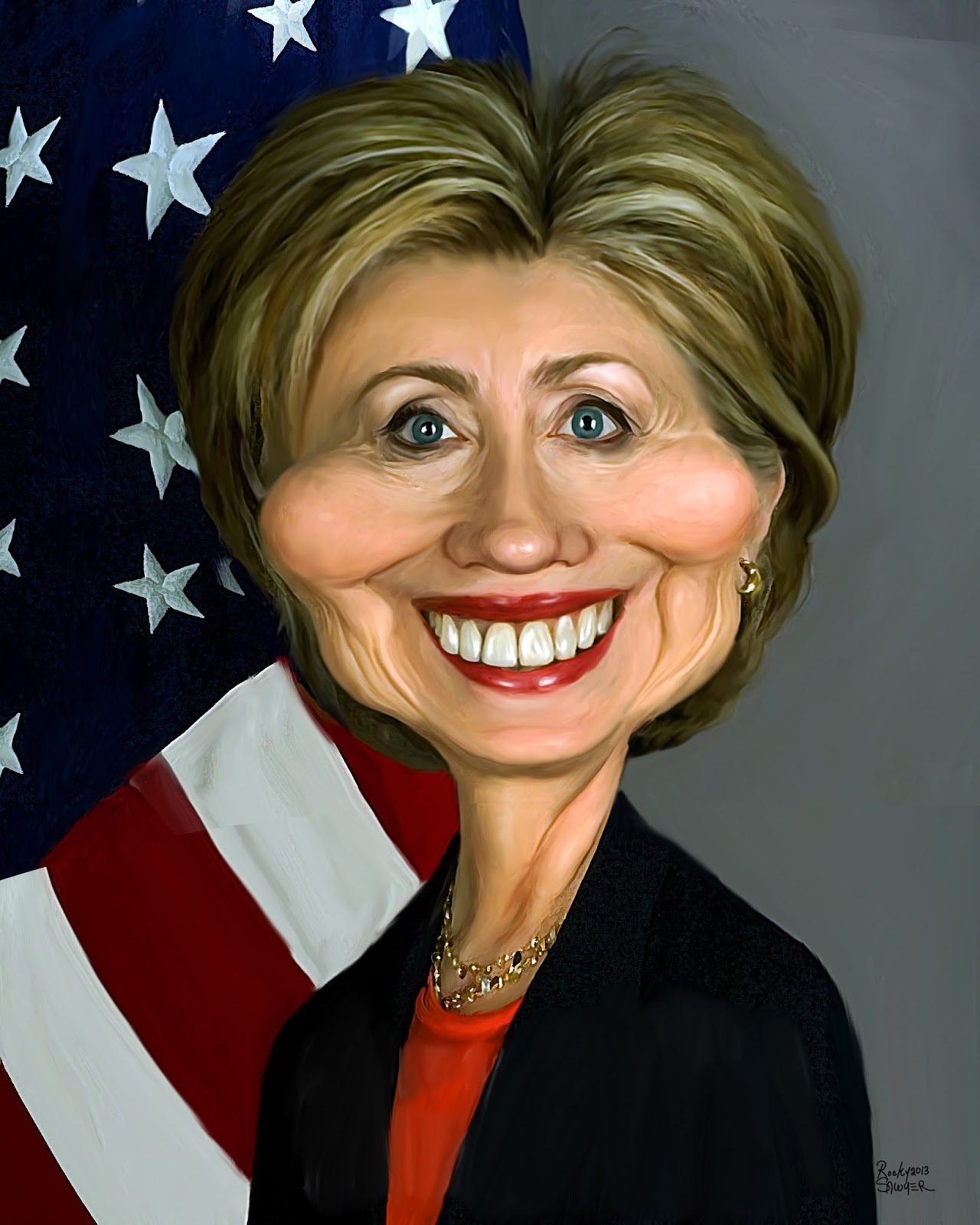 Sawyer Illustration Inc. caricature and cartoon art studio: Hillary ...