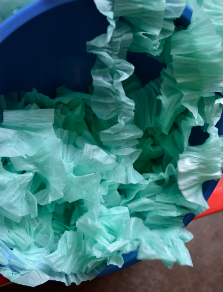 The Professor's Blog: DIY Dyed Crepe Paper Ribbon Tutorial