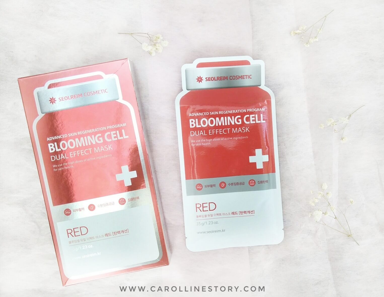 [REVIEW] BLOOMING CELL DUAL EFFECT MASK (RED) BY SEOLREIM COSMETIC ...
