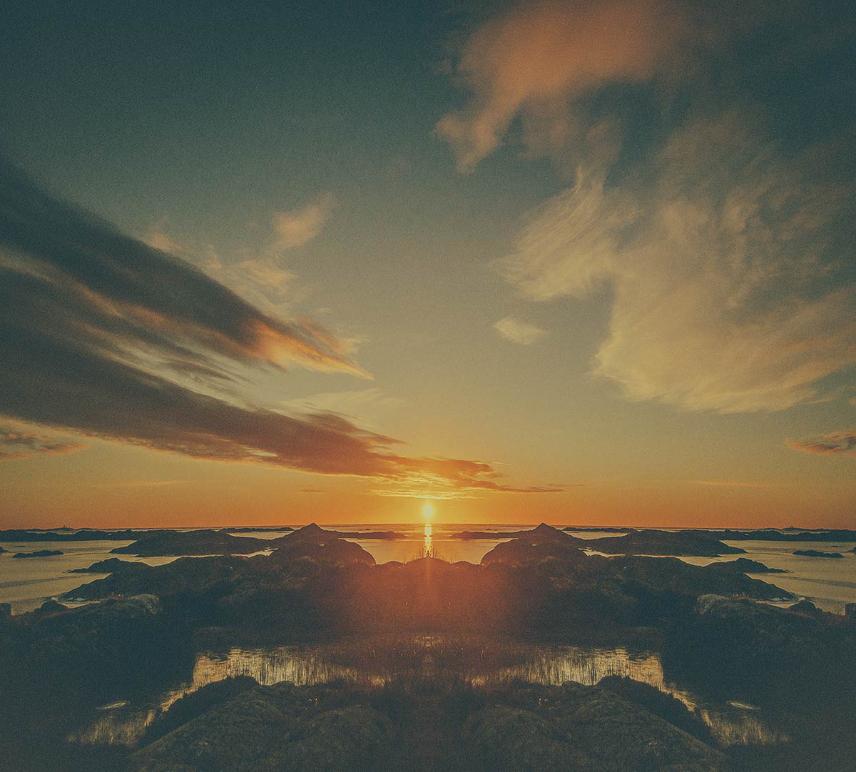 Grid Layout for Blogger: The Sunset